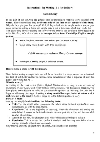 How to write a story | DOCX