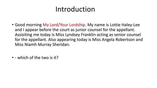 How to write a submission | PPTX | Law