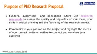How To Write A Successful PhD Research Proposal | PPTX