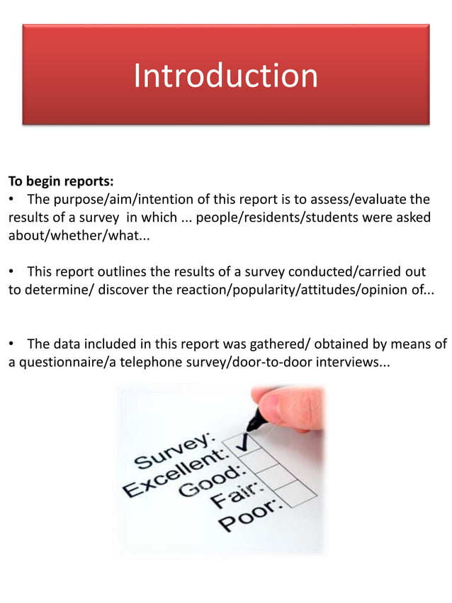 How to write a survey report report | PDF