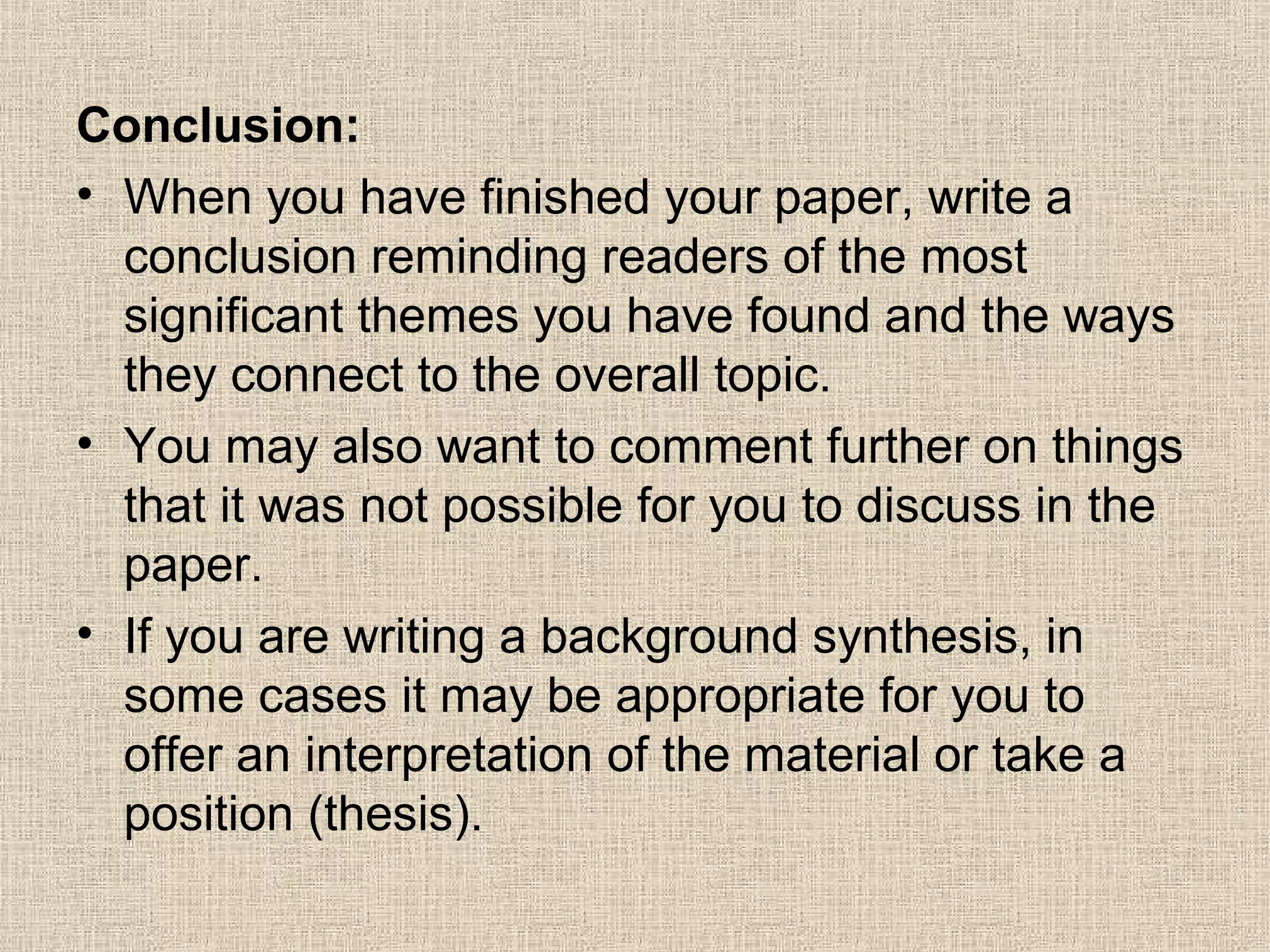 synthesis writing 112 | PPT
