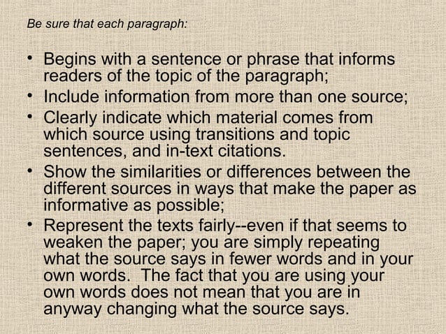 synthesis writing 112 | PPT | Education