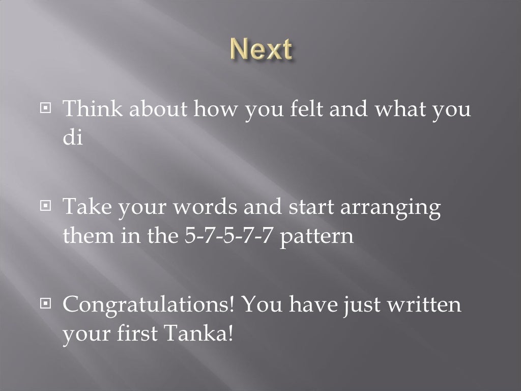 How To Write A Tanka Poem How To Write A Tanka Poem