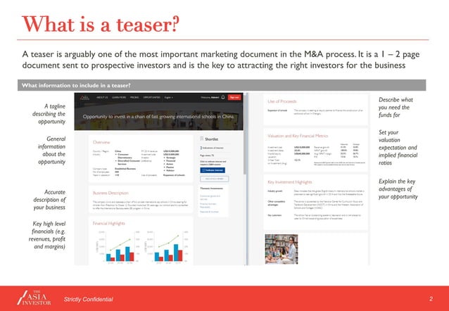 How to write a compelling teaser by The Asia Investor | PDF | Stocks ...