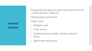 How to write a technical paper | PPT