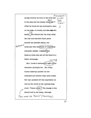 How to write a theater report | DOC