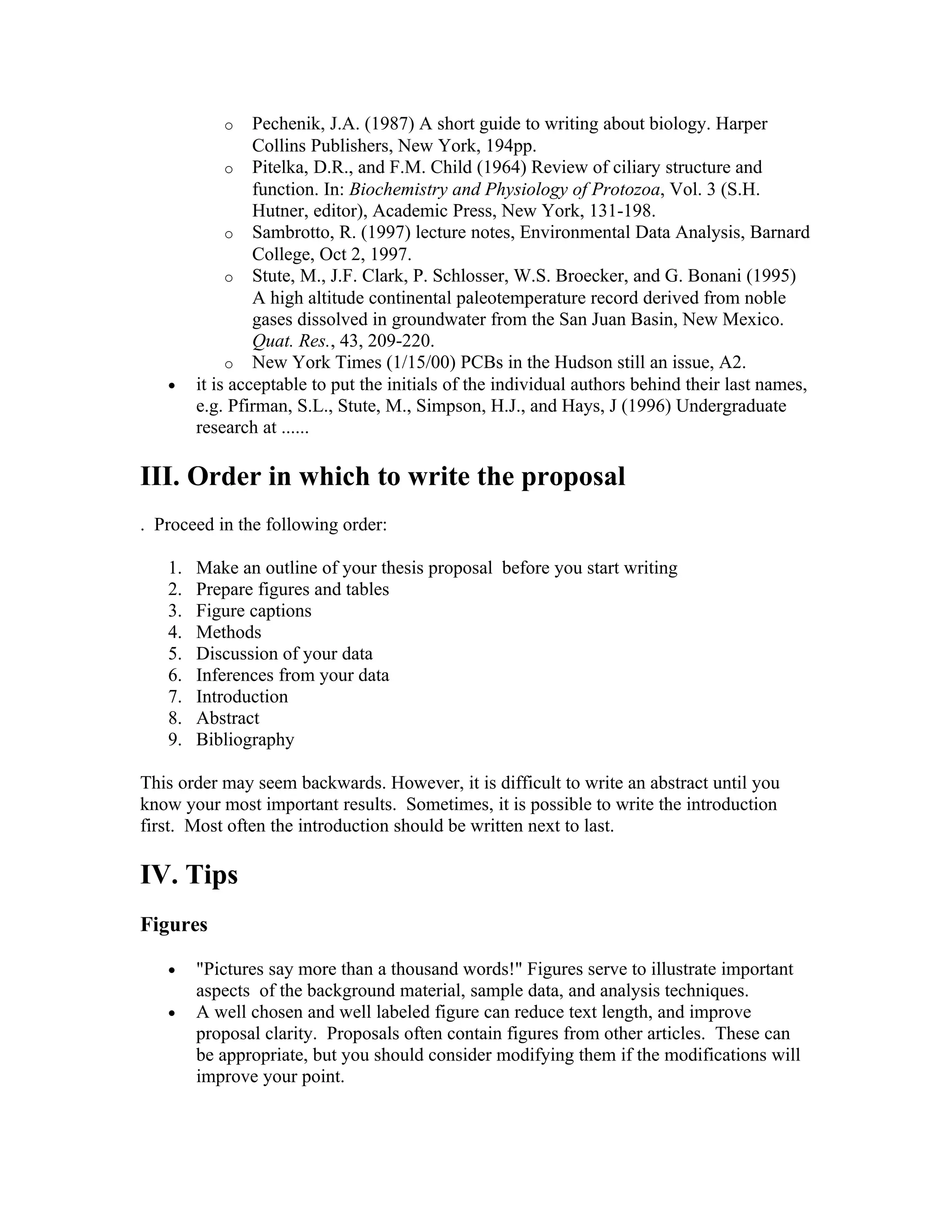 How to write a thesis proposal | DOC