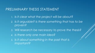 How to write a thesis statement | PPT