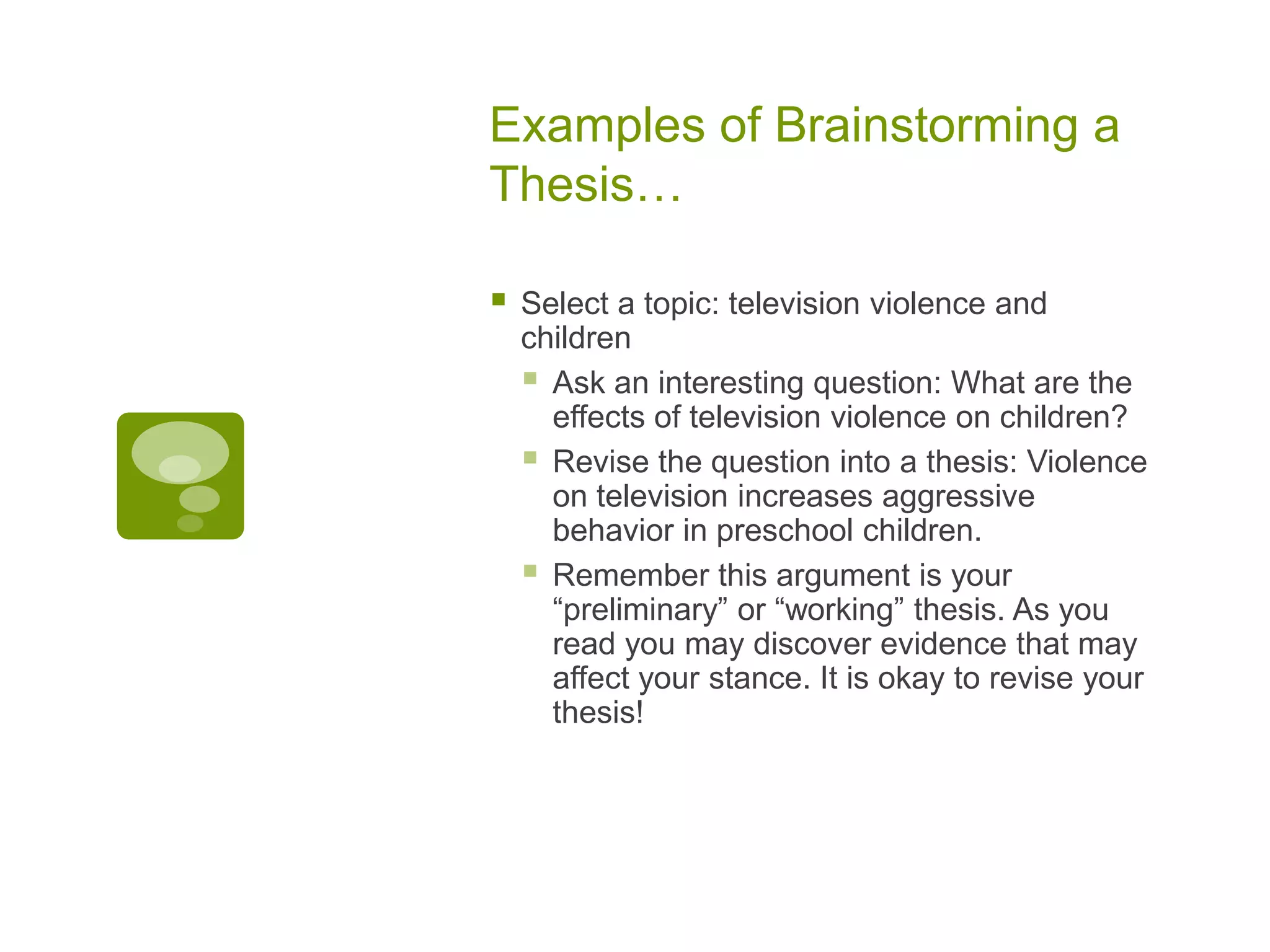 How to write a thesis statment | PPTX