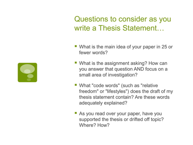 How to write a thesis statment | PPTX | Parenting Teens | Parenting
