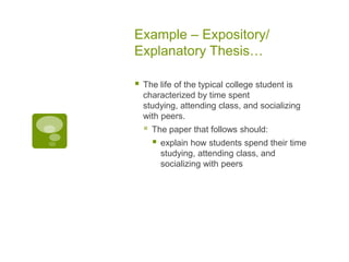 How to write a thesis statment | PPT