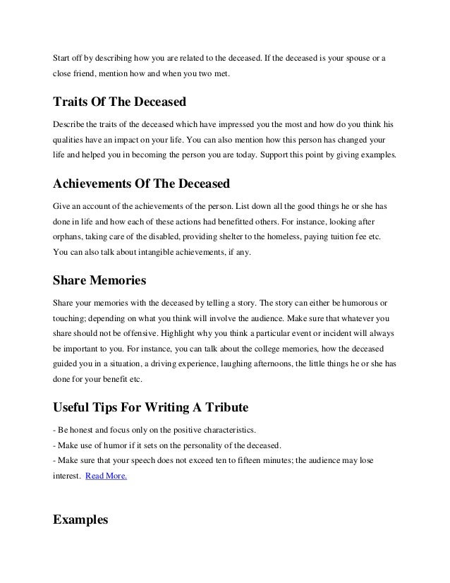 How To Write A Tribute For A Deceased Person how-to-write-a-tribute-for-a-deceased-person
