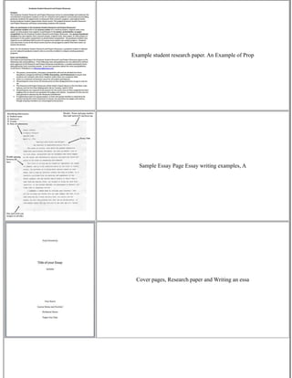 How To Write A University Research Paper | PDF