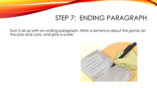 How to write a video game review | PPTX