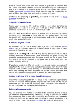 How To Write A Will | PDF