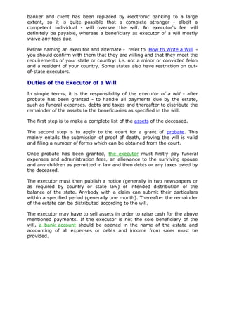 How To Write A Will | PDF