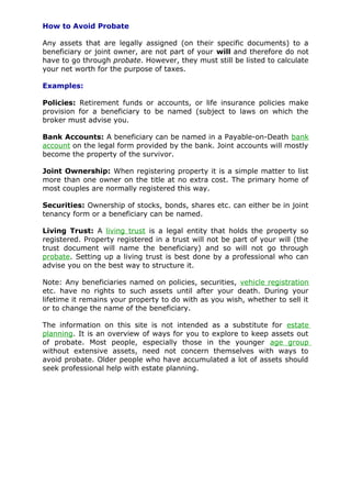 How To Write A Will | PDF