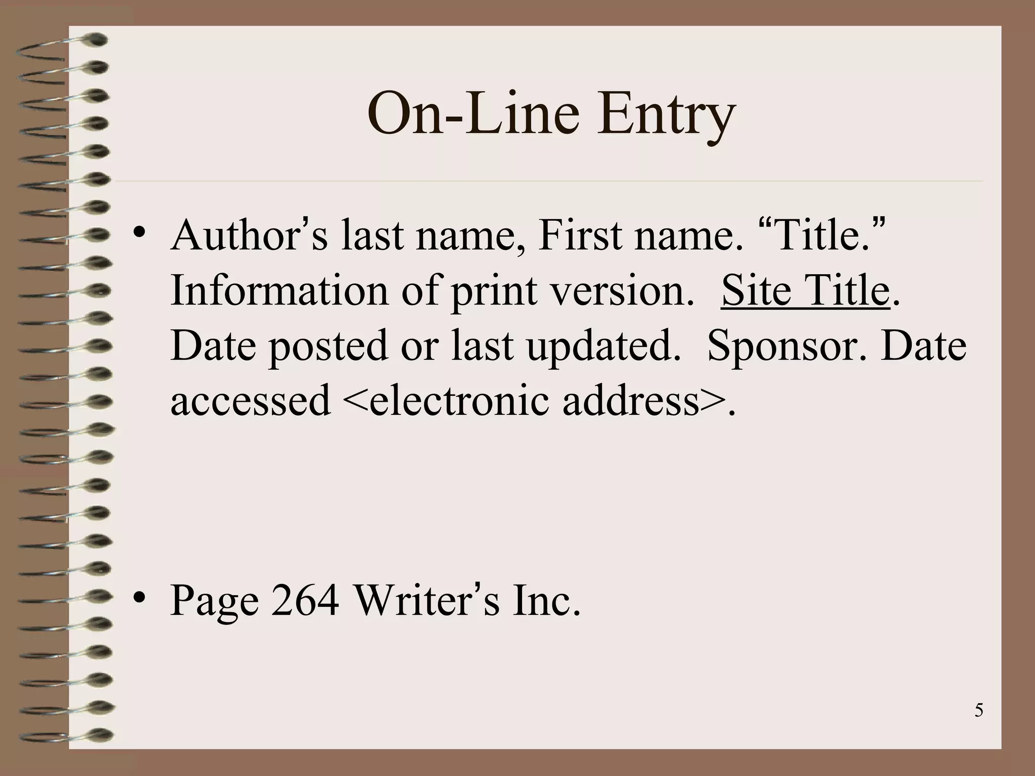 How to write a works cited | PPT