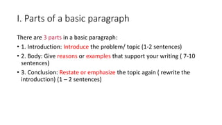 How to write basic para | PPT