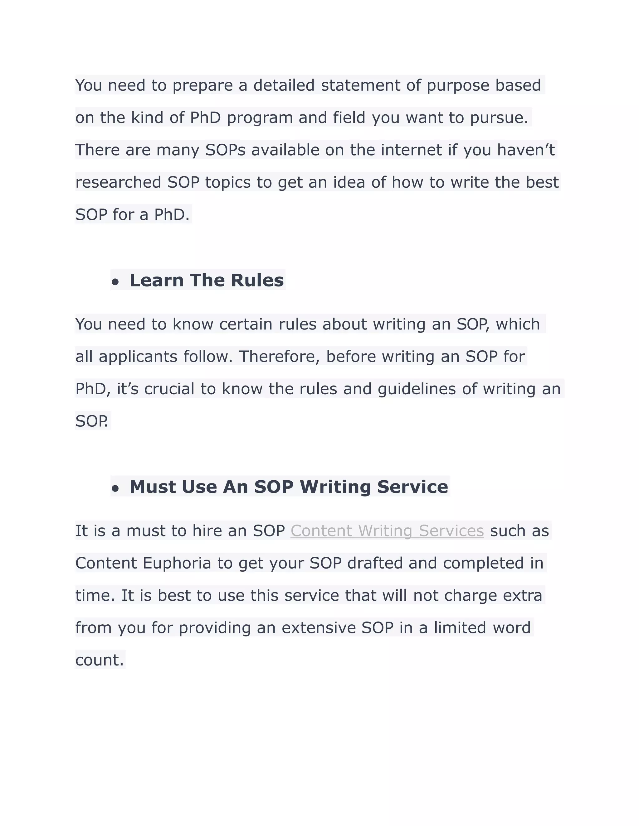 How To Write Best SOP For PhD Admission_ Sample And Tips From Experts ...