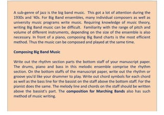 How To Write Big Band Music | PDF
