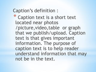 How to write CAPTION PPT.pptx