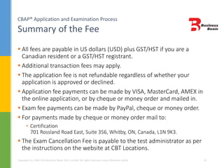 How to write cbap examinations | PDF