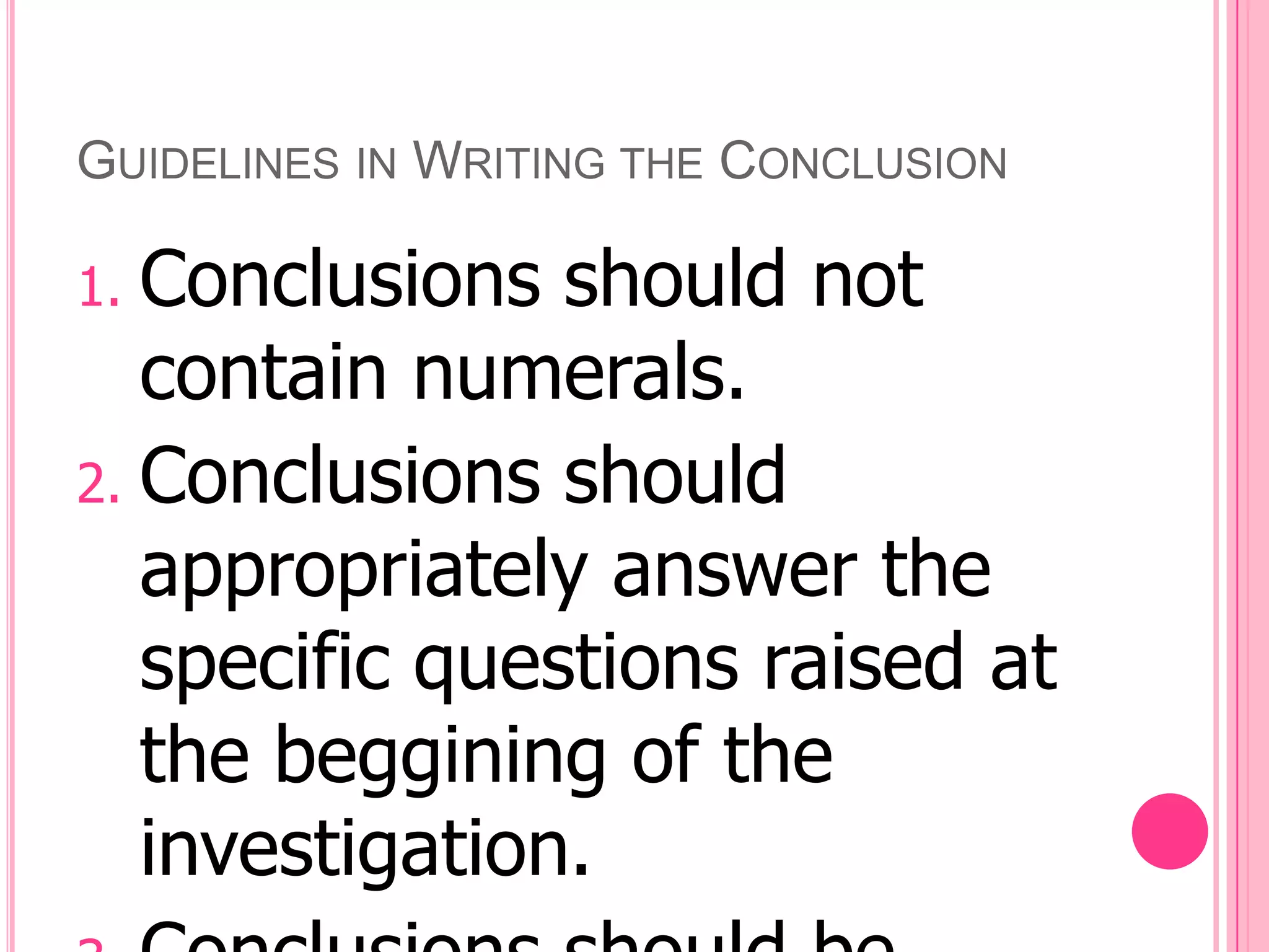 How to write chapter 5 | PPTX