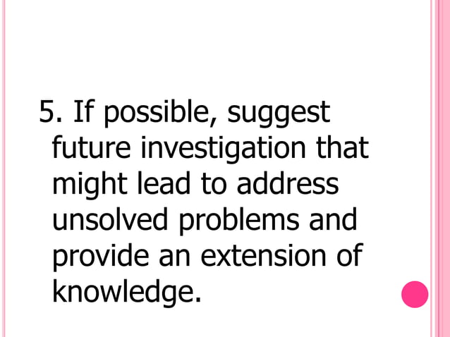 How to write chapter 5 | PPTX