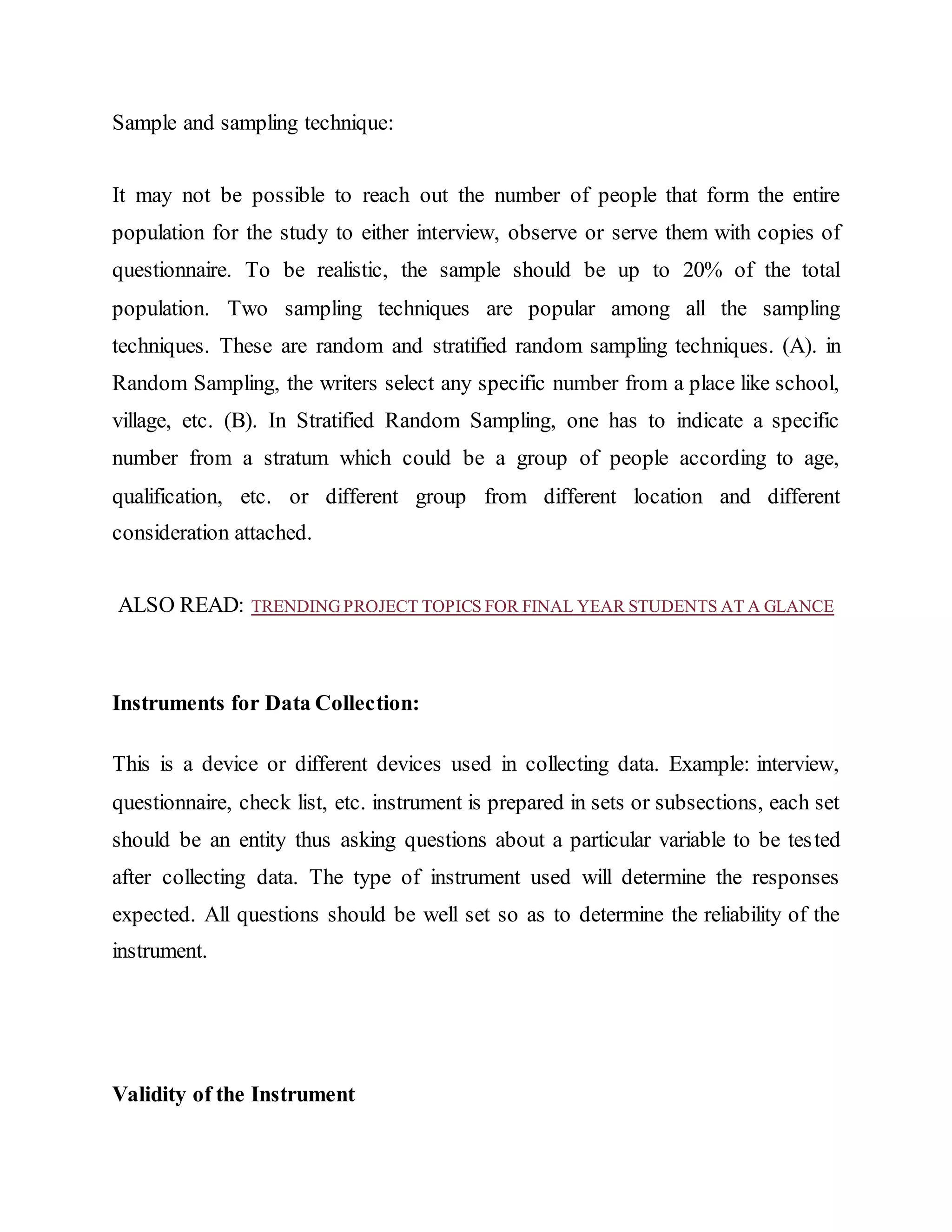 How to write chapter three of your research project | DOCX