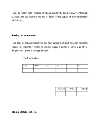 How to write chapter three of your research project | DOCX