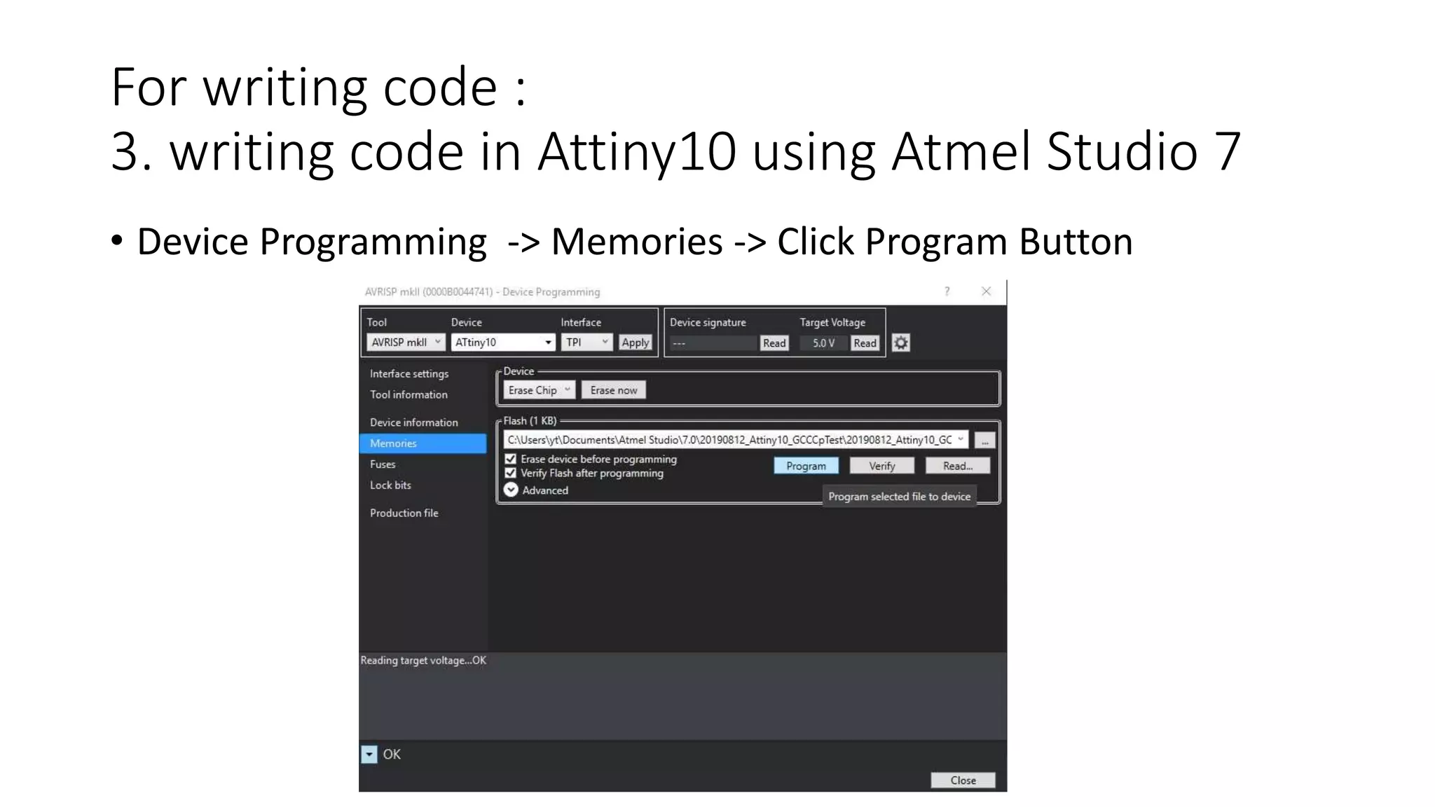 How to write code in Attiny10 | PPTX