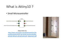 How to write code in Attiny10 | PPTX