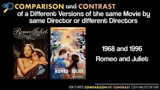 How To Write Comparison and Contrast Essay Analysis On Films | PDF