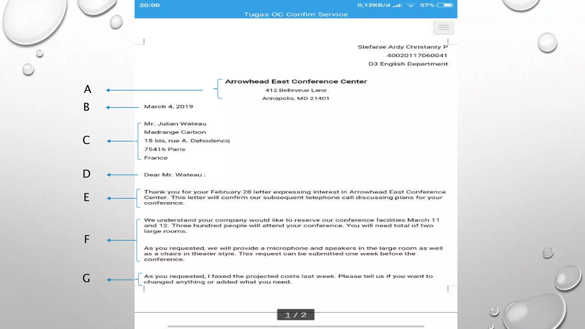 How to write confirming service letter | PPTX