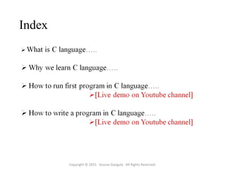 How to write c programme | PPT | Programming Languages | Computing