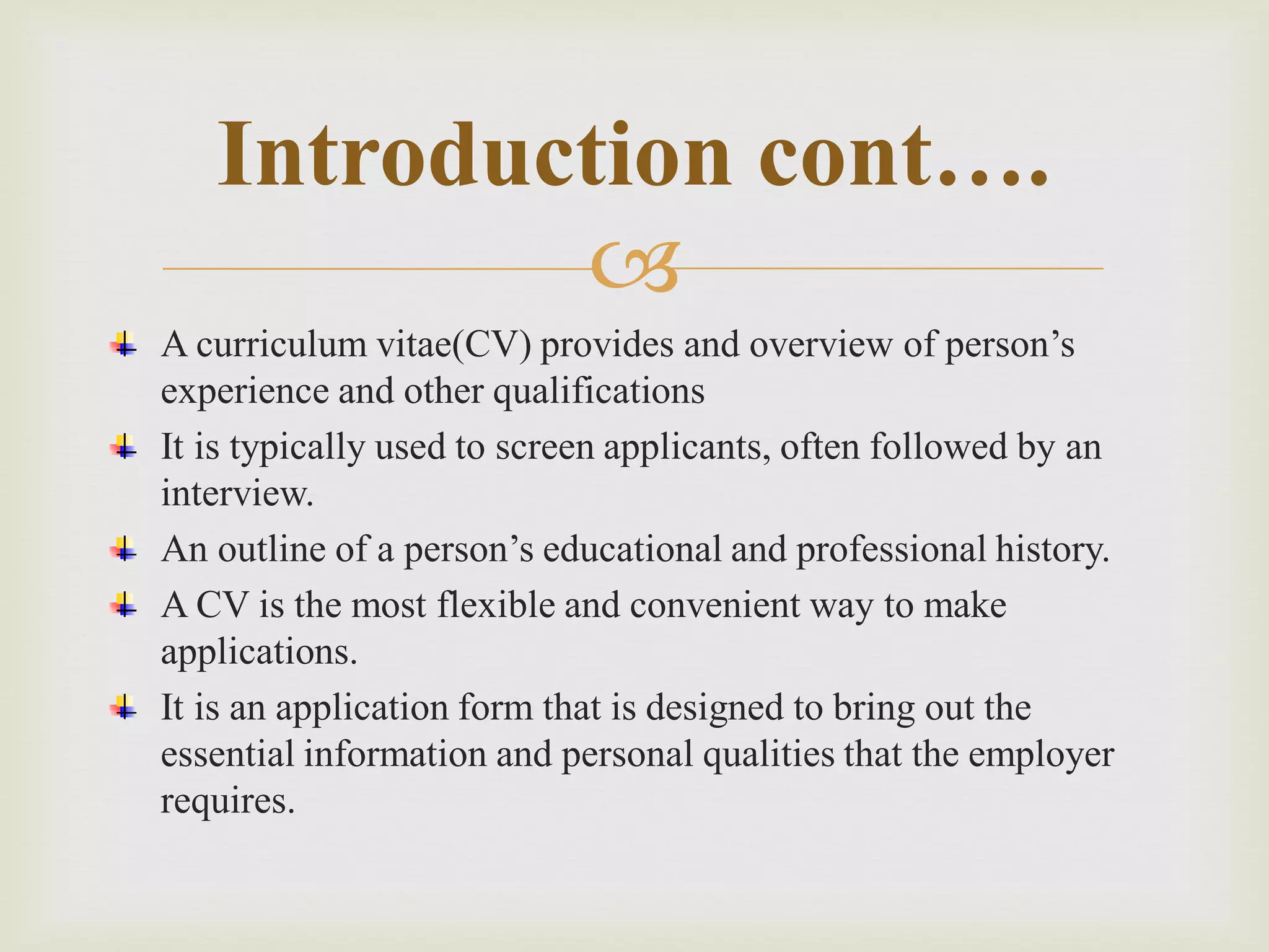 How to write cv by Mohamed Farah | PPT