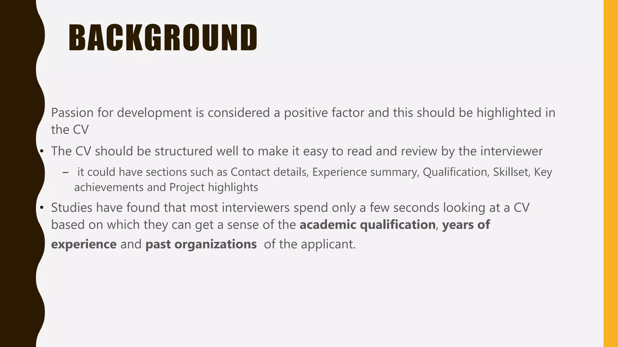 How to write CV for NGO jobs | PPTX