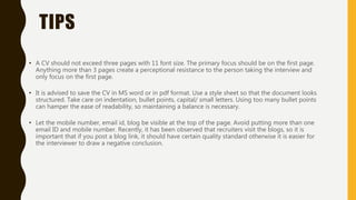 How to write CV for NGO jobs | PPTX