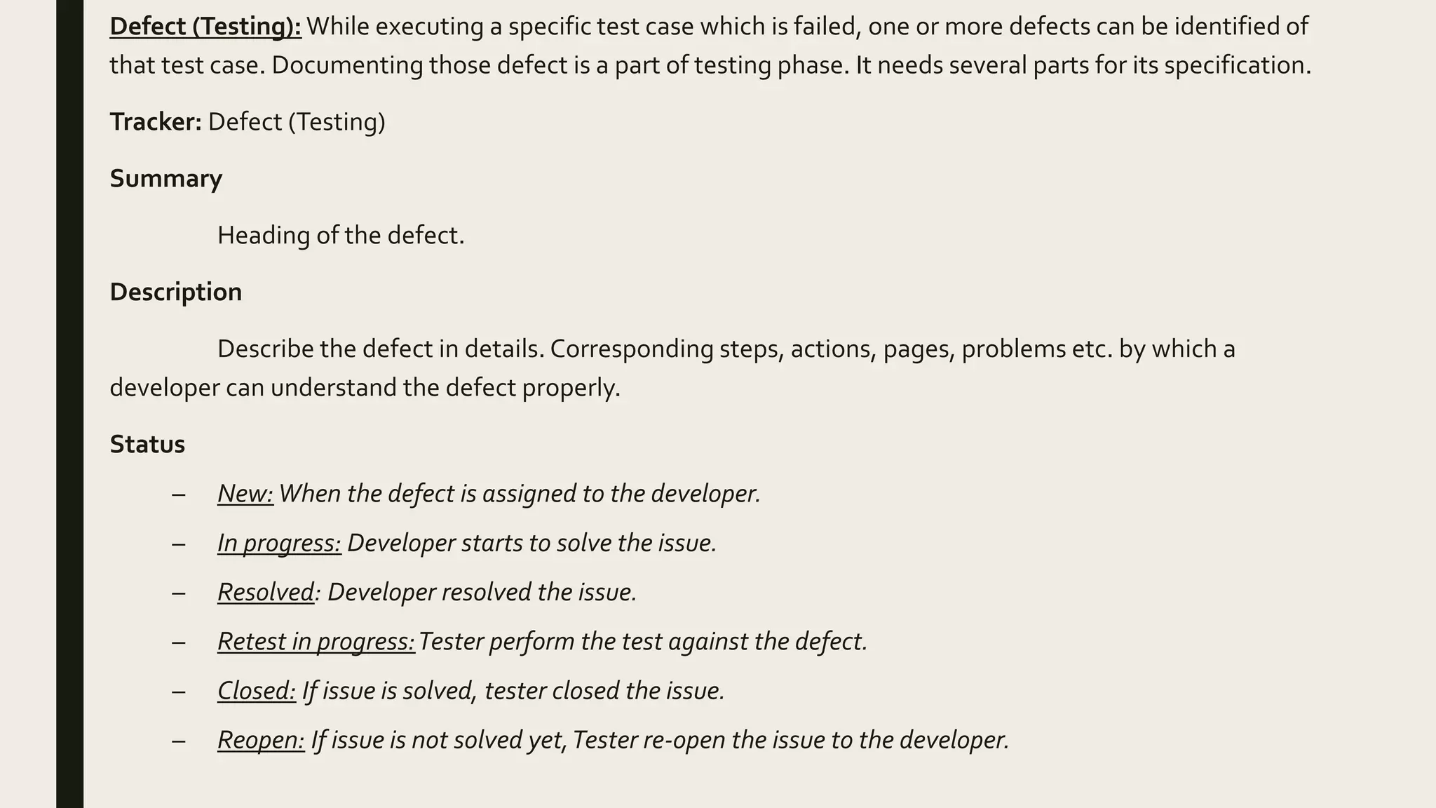 How to write defect | PPTX