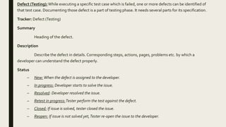 How to write defect | PPT