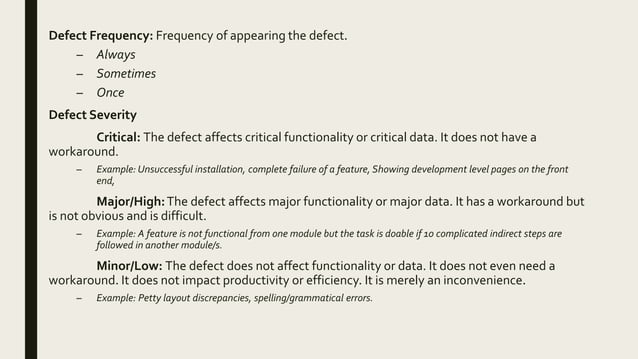 How to write defect | PPT