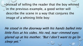 How to write dialogue in a story teacher's notes | PPTX