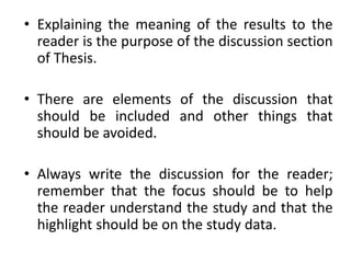 How to write discussion | PPTX