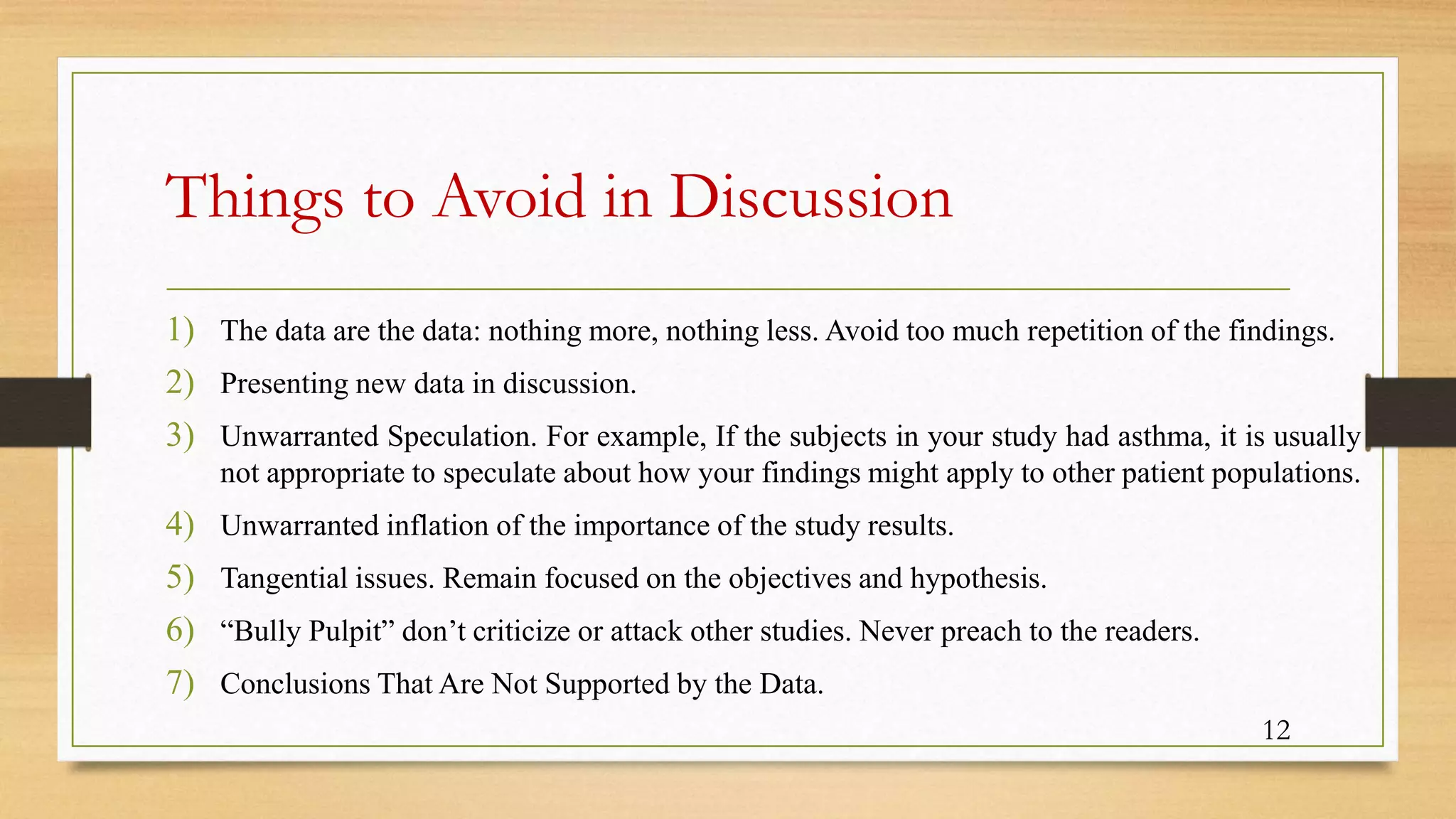 How to write discussion section | PPTX