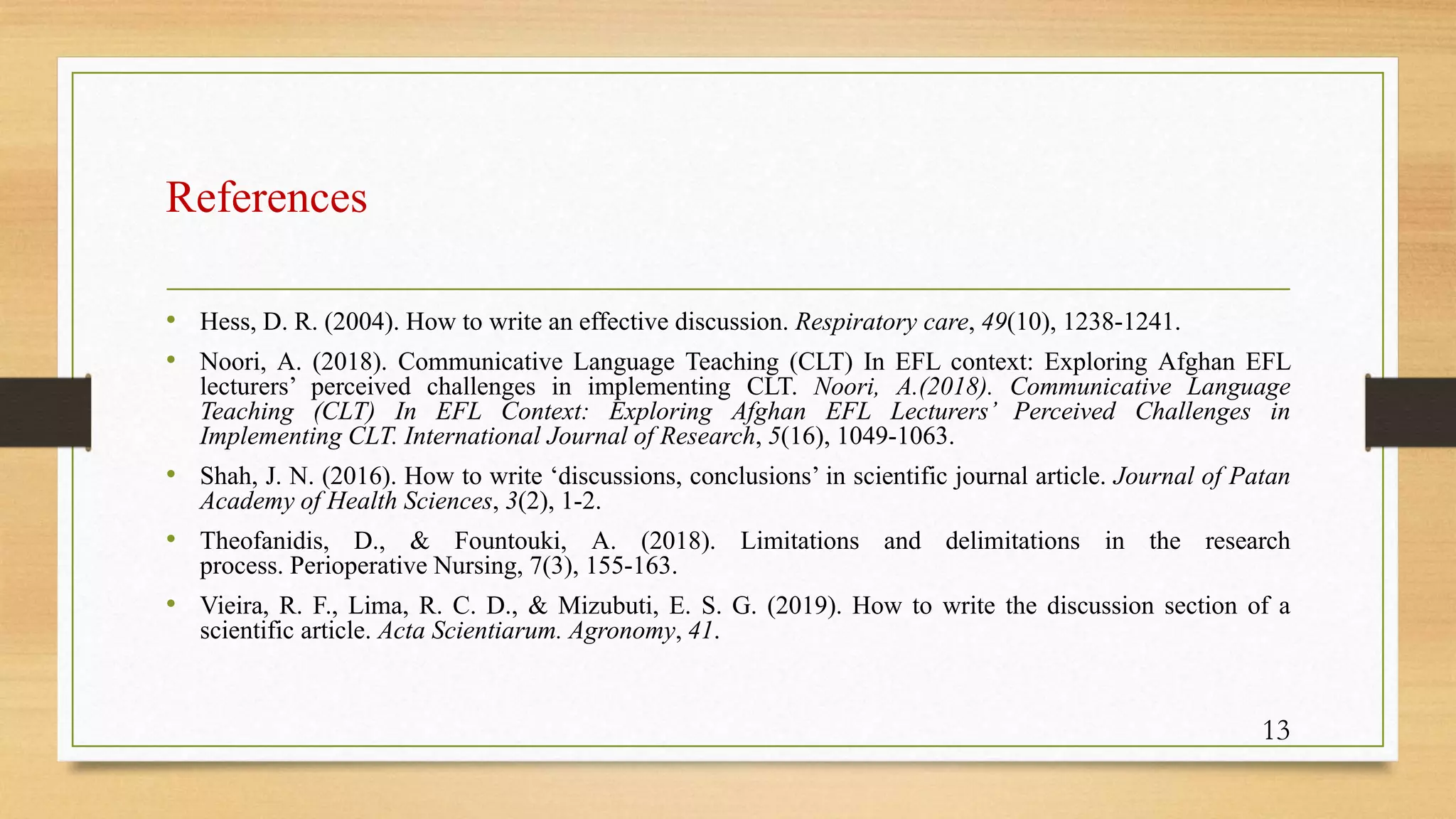 How To Write Discussion Section Pptx