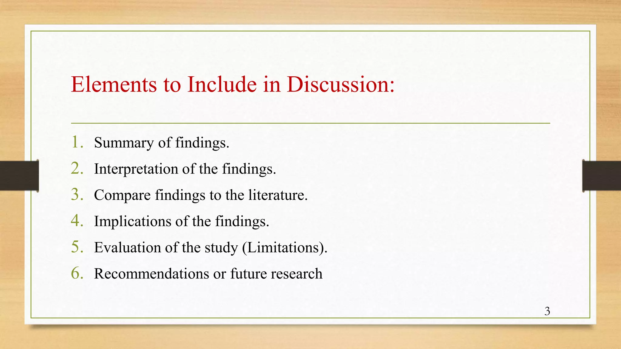 How to write discussion section | PPTX