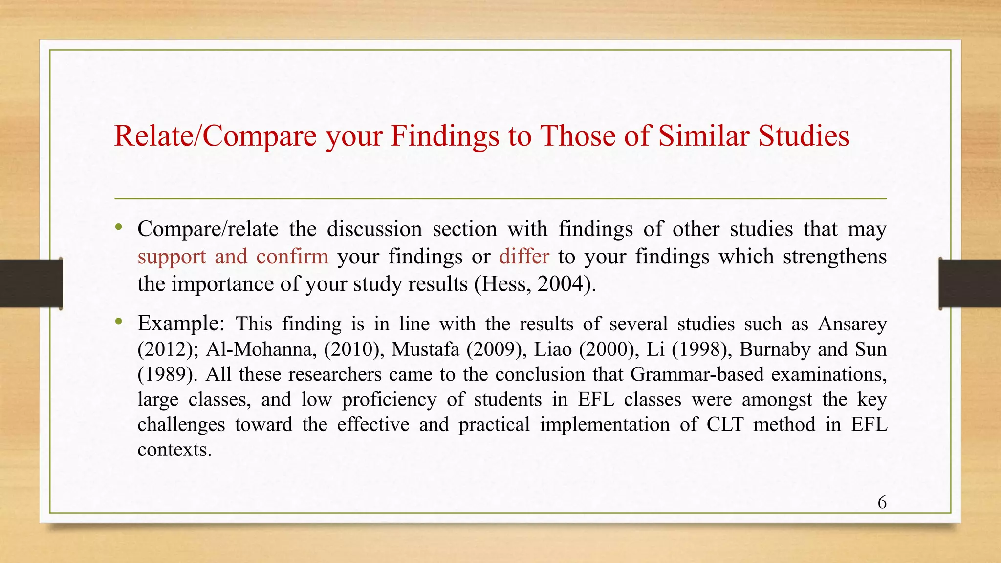 How To Write Discussion Section Pptx