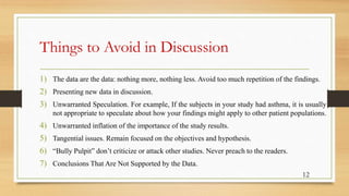 How to write discussion section | PPTX