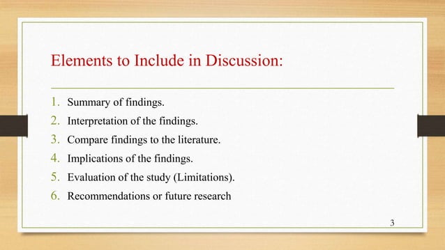 How To Write Discussion Section Pptx
